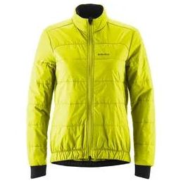 Fahrradjacke Gonso "Trail Jacket Primaloft W", Damen, Gr. 36, gelb, 57% Polyamid, 28% Polyester, 15% Elasthan, Jacken Fahrradjacke, Herren Radjacke, warme und atmungsaktive Primaloft-Jacke