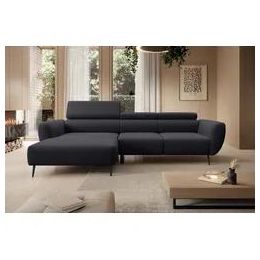 Ecksofa WERK2 "Alisson, mit elektrischer Sitztiefenverstellung, L-Form, Breite 277 cm", anthrazit, B:277cm H:76cm T:174cm, 92% Polyester, 8% Nylon, Sofas, Ecksofa, Alisson &ndash; flexibler Komfort mit modernem Design und smarten Details., Topseller