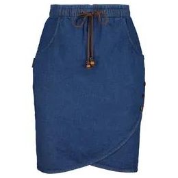 alife and kickin Sommerrock ALIFE & KICKIN "Damen LucyAK DNM A", Damen, Gr. M, blau (schwarz denim), 95% Baumwolle, 5% Elasthan, R&ouml;cke