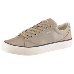 HUGO BOSS Sneaker HUGO BLUE "B-cross", Herren, Gr. 36, beige, Nubuklederimitat, Textil, Schuhe Sneaker, Schn&uuml;rschuh, Halbschuh, Plateausneaker mit gep. Schaftrand