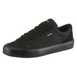 HUGO BOSS Sneaker HUGO BLUE "B-cross", Herren, Gr. 36, schwarz, Nubuklederimitat, Textil, unifarben, Schuhe Sneaker, Schn&uuml;rschuh, Halbschuh, Plateausneaker mit gep. Schaftrand