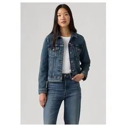 Levi's Jeansjacke LEVI'S "ORIGINAL TRUCKER", Damen, Gr. S (36), select us trucker, Web, Obermaterial: 98% Baumwolle, 2% Elasthan, figurbetont kurz, 1-Knopf-Manschette mit Schlitz, Jacken Jeansjacke, FRESH COLLECTION