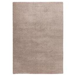 Teppich Kayoom "Tresor 525", beige, B:80cm H:30mm L:150cm, Polyester, Teppiche, Teppich, Hochflor, Langflor, uni, Wohnzimmer