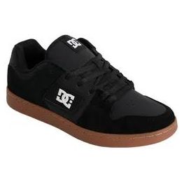 Schn&uuml;rschuh DC Shoes "Manteca", Herren, Gr. 13(47), schwarz, gum, Obermaterial:Obermaterial: Leder (Kuh) / Futter: Textil / Au&szlig;ensohle: Gummi;, Schuhe Schn&uuml;rschuh