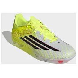 Fu&szlig;ballschuh Adidas PERFORMANCE "F50 LEAGUE FIRM GROUND/MULTI GROUND", Damen, Gr. 44, team solar gelb 2, core schwarz, lucid rot, Synthetik, Textil, Schuhe Fu&szlig;ballschuh, f&uuml;r viele verschiedene B&ouml;den geeignet