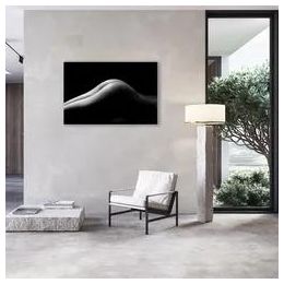 Alu-Dibond-Druck queence "Frauenpo als Aktfotografie", farbe bild(er): grau, B:150cm H:100cm, Alu Dibond, Bilder, Sinnliche Wandbilder in Galeriequalit&auml;t inkl. Aufh&auml;ngesystem