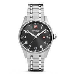 SWISS MILITARY HANOWA Analog Watch 'Thunderbolt' male Silver size One Size