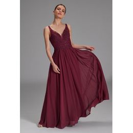 Swing Kleid in Bordeaux - 71% | Gr&ouml;&szlig;e 40 | Damen-kleider