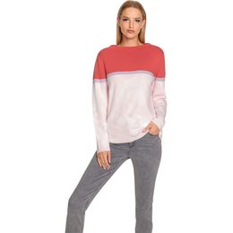 Heine Sweatshirt in Rot/ Lila/ Rosa - 74% | Gr&ouml;&szlig;e 38 | Damen-sweatshirts-jacken