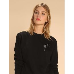 WOOOP Sweatshirt "Pissenlit" in Schwarz - 54% | Gr&ouml;&szlig;e L | Damen-sweatshirts-jacken