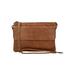 HIDE & STITCHES Leder-Umh&auml;ngetasche in Hellbraun - (B)23 x (H)16 x (T)4 cm - 52% | Damen-taschen