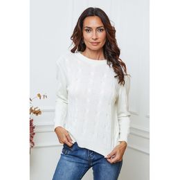 So Cachemire Pullover "Kirem" in Creme - 68% | Gr&ouml;&szlig;e S | Damen-pullover-cardigans