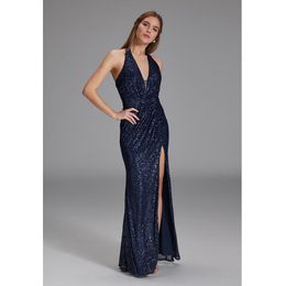 Swing Paillettenkleid in Dunkelblau - 70% | Gr&ouml;&szlig;e 42 | Damen-kleider