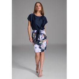 Swing Kleid in Dunkelblau - 69% | Gr&ouml;&szlig;e 40 | Damen-kleider