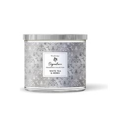 Woodbridge Duftkerze "White Tea & Herbs" in Grau - 410 g - 46% | Kerzen-vasen