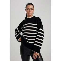 DeFacto Pullover in Schwarz/ Wei&szlig; - 71% | Gr&ouml;&szlig;e XL | Damen-pullover-cardigans