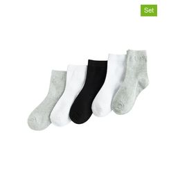 COOL CLUB 5er-Set: Socken in Grau/ Wei&szlig; - 44% | Gr&ouml;&szlig;e 40-42 | Kinder-socken-strumpfhosen