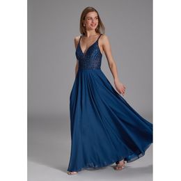Swing Kleid in Blau - 71% | Gr&ouml;&szlig;e 42 | Damen-kleider