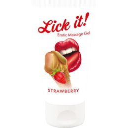 Lick it! Gleitgel "Lick it! Strawberry" - 50 ml - 27% | Damen-lovetoys-und-mehr