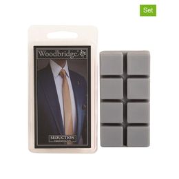 Woodbridge 2er-Set: Duftwachs "Seduction" in Grau - 2x 68 g - 56% | Kerzen-vasen