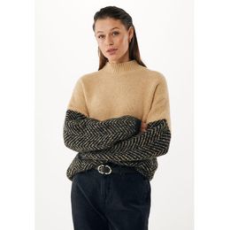Mexx Rollkragenpullover in Beige/ Grau - 57% | Gr&ouml;&szlig;e XL | Damen-pullover-cardigans