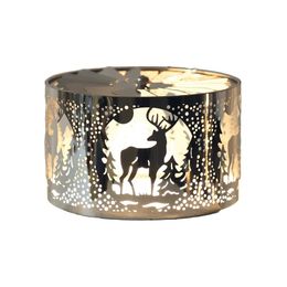Woodbridge Karussellschirm "Stag" in Silber - &Oslash; 13 cm - 47% | Kerzen-vasen