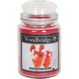Woodbridge Duftkerze "Strawberry Prosecco" in Rot - 565 g - 47% | Kerzen-vasen