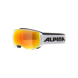 Alpina Ski-/ Snowboardbrille "Naator-Q-Lite" in Wei&szlig;/ Orange - 36% | Damen-outdoor-ausruestung