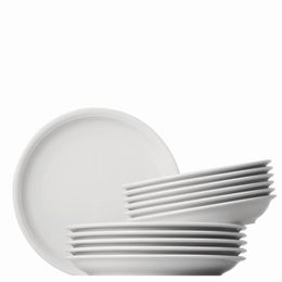 Thomas Tafelservice Trend wei&szlig;, Wei&szlig;, Keramik, 12-teilig, 31.6x28.2x31.6 cm, robust, lebensmittelecht, Essen & Trinken, Geschirr, Geschirr-Sets, Tafelservice