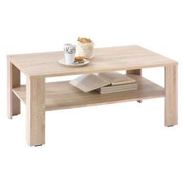 CARRYHOME Couchtisch, Eiche, Holzwerkstoff, rechteckig, eckig, 65x47x110 cm, Wohnzimmer, Wohnzimmertische, Couchtische