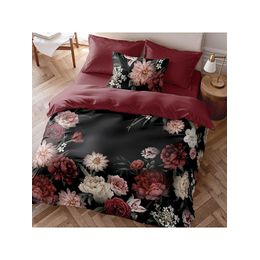 Pierre Cardin Perkal-Bettbezug in Schwarz/ Lila - 41% | Gr&ouml;&szlig;e 220x220 cm | Bettwaesche-bettwaren