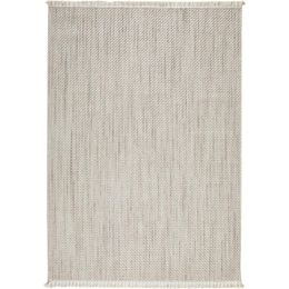 Novel Webteppich, Wei&szlig;, Hellgrau, Textil, rechteckig, 160x230 cm, Oeko-Tex&reg; Standard 100, f&uuml;r Fu&szlig;bodenheizung geeignet, Teppiche & B&ouml;den, Teppiche, Moderne Teppiche