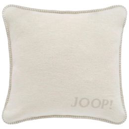 JOOP! Kissenh&uuml;lle Uni Doubleface Melange, Natur, Silber, Textil, 50x50 cm, Made in Germany, Oeko-Tex&reg; Standard 100, b&uuml;gelfrei, hochwertige Qualit&auml;t, Wohntextilien, Bez&uuml;ge, Kissenbez&uuml;ge
