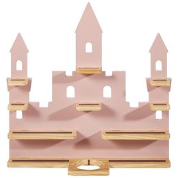Ben'n'jen Regal, Natur, Pink, Holz, Kiefer, massiv, Abstraktes, 9 F&auml;cher, 58x59x15 cm, Fsc, Typenauswahl, Toniebox und tonies&reg;-Figuren kompatibel, Wohnzimmer, Regale, Wandregale