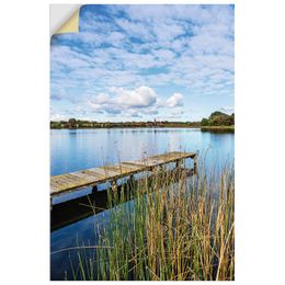 Artland Wandbild &raquo;Steg am Krakower See im Dorf Serrahn&laquo; Gew&auml;sser 1 Stk. tlg. als Alubild, Leinwandbild, Poster, Wandaufkleber in verschied. Gr&ouml;&szlig;en Vinyl