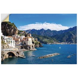 Artland Wandbild &raquo;Atrani an der Amalfik&uuml;ste in Italien&laquo; K&uuml;stenbilder 1 Stk. tlg. als Alubild, Leinwandbild, Poster, Wandaufkleber in verschied. Gr&ouml;&szlig;en Vinyl