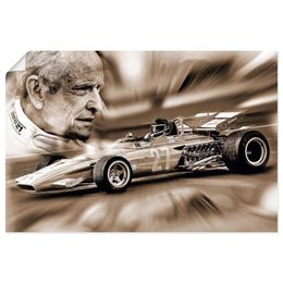 Artland Wandbild &raquo;Die belgische Legende Jacky Ickx&laquo; Funsport 1 Stk. tlg. als Alubild, Leinwandbild, Poster, Wandaufkleber in verschied. Gr&ouml;&szlig;en Papier