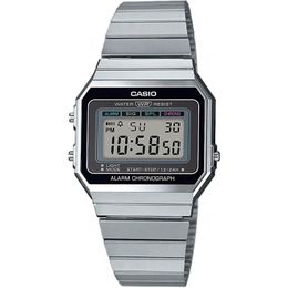 CASIO VINTAGE Damen CASIO VINTAGE Chronograph Quarzuhr, Armbanduhr,Damenuhr,Herrenuhr,Digitaluhr, Edelstahlarmband silber