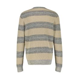 Lerros Herren Lerros Strickpullover &raquo;Strickpullover mit breitem Streifen&laquo; beige XXL