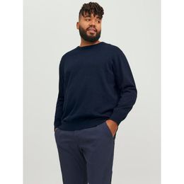 Jack & Jones PlusSize Jack & Jones Plussize Herren Jack & Jones PlusSize Strickpullover &raquo;JJEBASIC KNIT CREW NECK NOOS PLS&laquo; blau 5XL