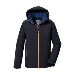 Killtec Herren Funktionsjacke &raquo;KOW 369 BYS JCKT&laquo; Wasserdichte Jungen Funktionsjacke mit Kapuze, PFAS-frei impr&auml;gniert blau 140
