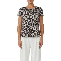 s.Oliver BLACK LABEL Damen s.Oliver BLACK LABEL Kurzarmbluse mit All-Over Print schwarz 36