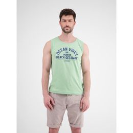 Lerros Herren Lerros Muskelshirt &raquo;Herren Tanktop mit Brustprint&laquo; gr&uuml;n S