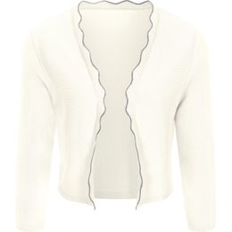 CR&Eacute;ATION L Damen Bolero in Feinstrick-Qualit&auml;t ecru Gr&ouml;&szlig;e 40