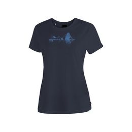 Maier Sports Damen T-Shirt &raquo;Tilia Pique W&laquo; Damen Funktionsshirt, Freizeitshirt mit Aufdruck blau 40