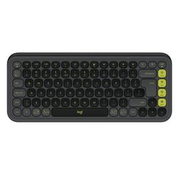 Logitech Gaming-Tastatur &raquo;POP ICON KEYS - US INT'L - INTNL-973&laquo; (Angenehmes Tippen) grau L&auml;nger durchhalten