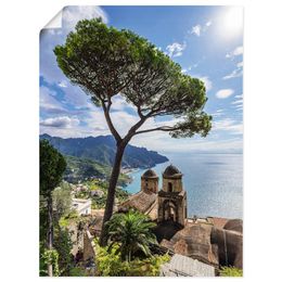 Artland Wandbild &raquo;Ravello an der Amalfik&uuml;ste in Italien&laquo; K&uuml;stenbilder 1 Stk. tlg. als Alubild, Leinwandbild, Poster, Wandaufkleber in verschied. Gr&ouml;&szlig;en Papier