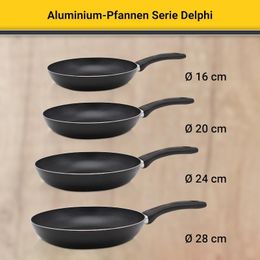 Kr&uuml;ger Bratpfanne &raquo;Delphi&laquo; Aluminium 1 Stk. tlg. schwarz