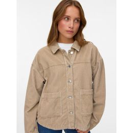 V&eacute;ro Moda Vero Moda Damen Cordjacke &raquo;VMJAMIE LS CORDUROY SHACKET MIX NOOS&laquo; silber XL