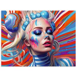 Artland Wandbild &raquo;Psychedelisch blond II&laquo; Bilder von Frauen 1 Stk. tlg. als Alubild, Leinwandbild, Poster, Wandaufkleber in verschied. Gr&ouml;&szlig;en Alu Dibond